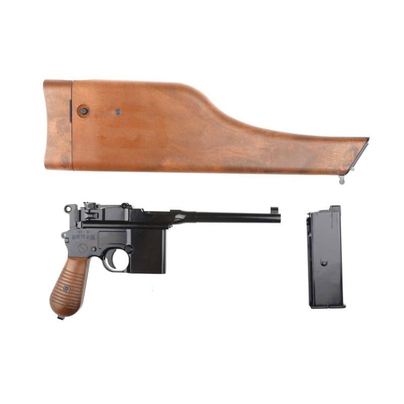 Pistolet MAUSER C96 M712 SHOULDER STOCK GBB GAZ WE