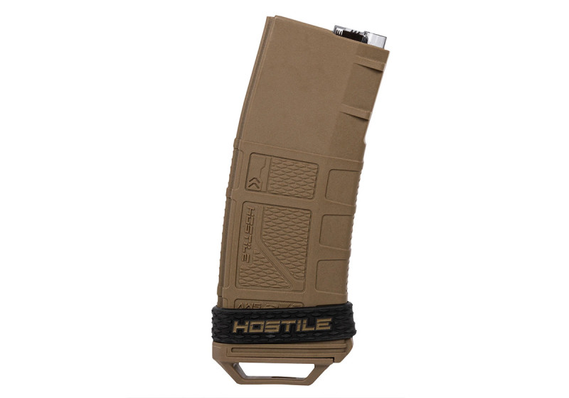 Chargeur HOSTILE AWS M4/M15/M16 HI-CAP 250 BBs TAN FDE HK ARMY
